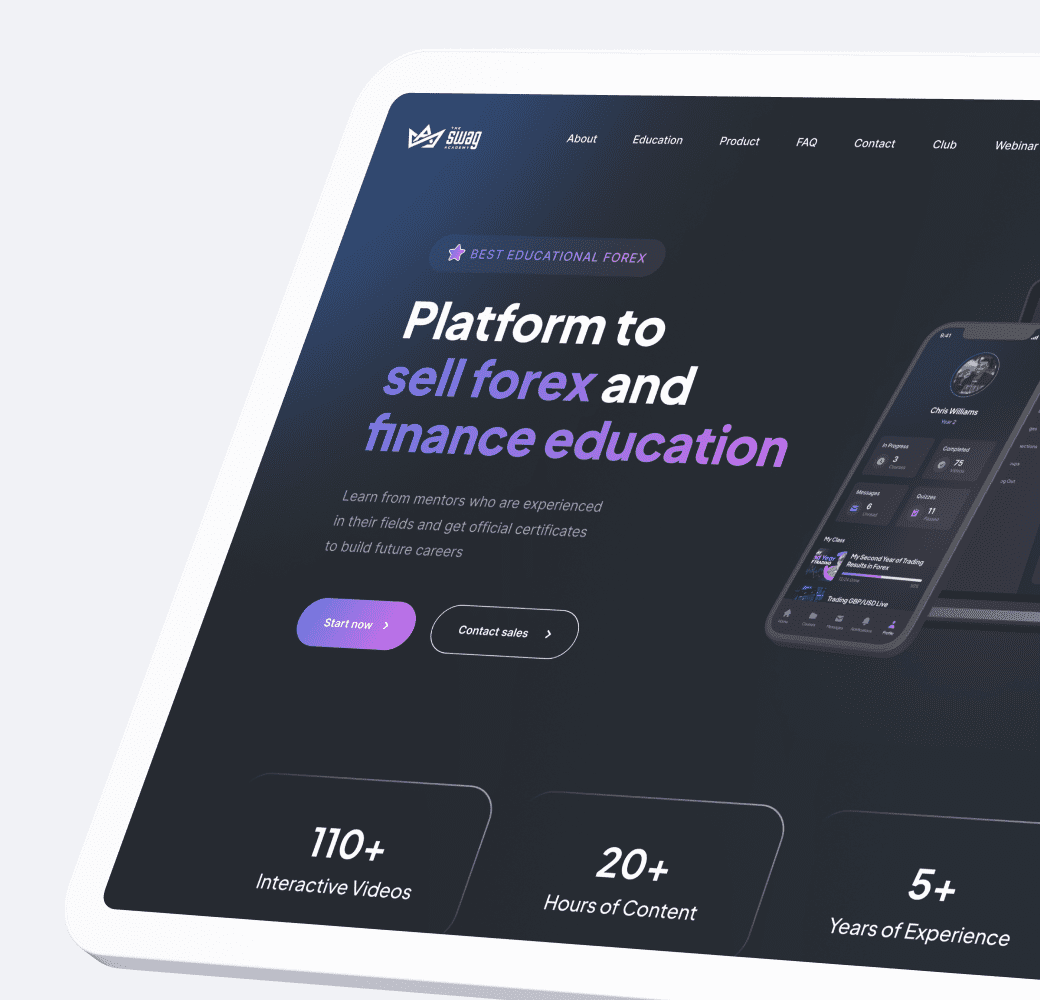 The Swag Academy Platform